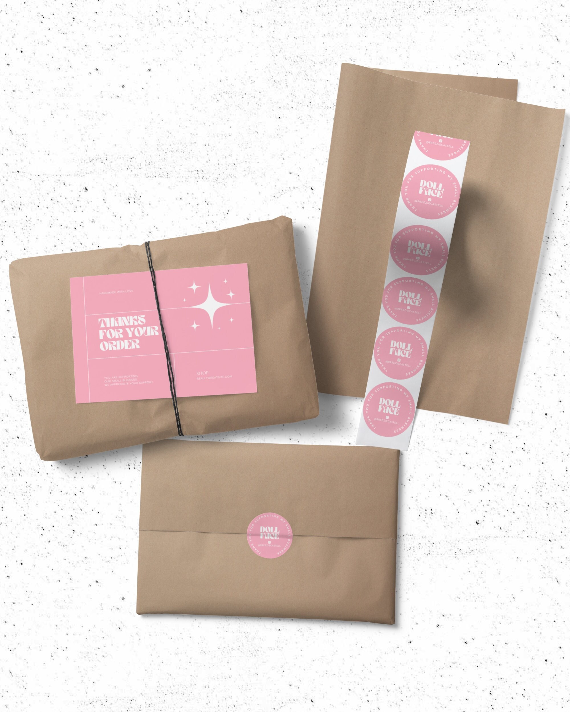 Mini THANK YOU CARDS, Order Insert Card, Small Business Purchase Cards ...