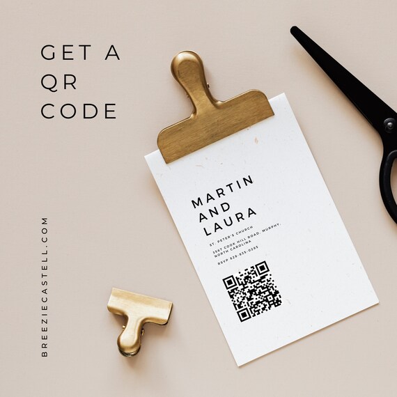 Get or Add a QR Code to Your Products Printed or Digital | Etsy