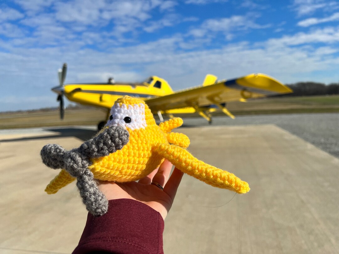 Crop Duster Crochet Pattern. Yellow Air Tractor. Crop Duster - Etsy