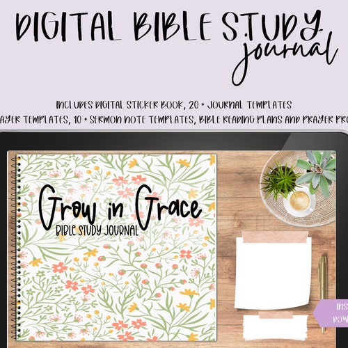 Digital Bible Study Journal Sticker Book - Etsy
