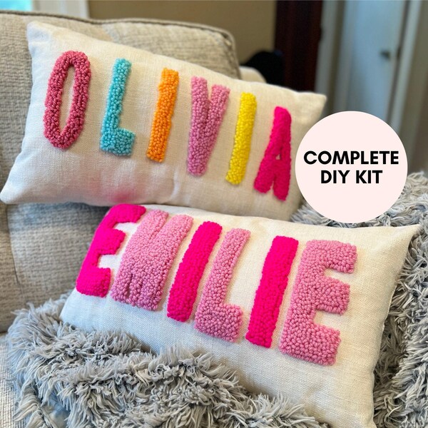 Needle Punch Pillow - Etsy