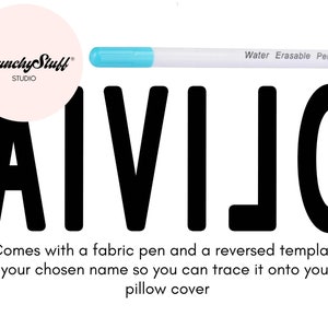 Personalized Name Punch Needle Pillow Kit, Custom DIY Punch Needle ...