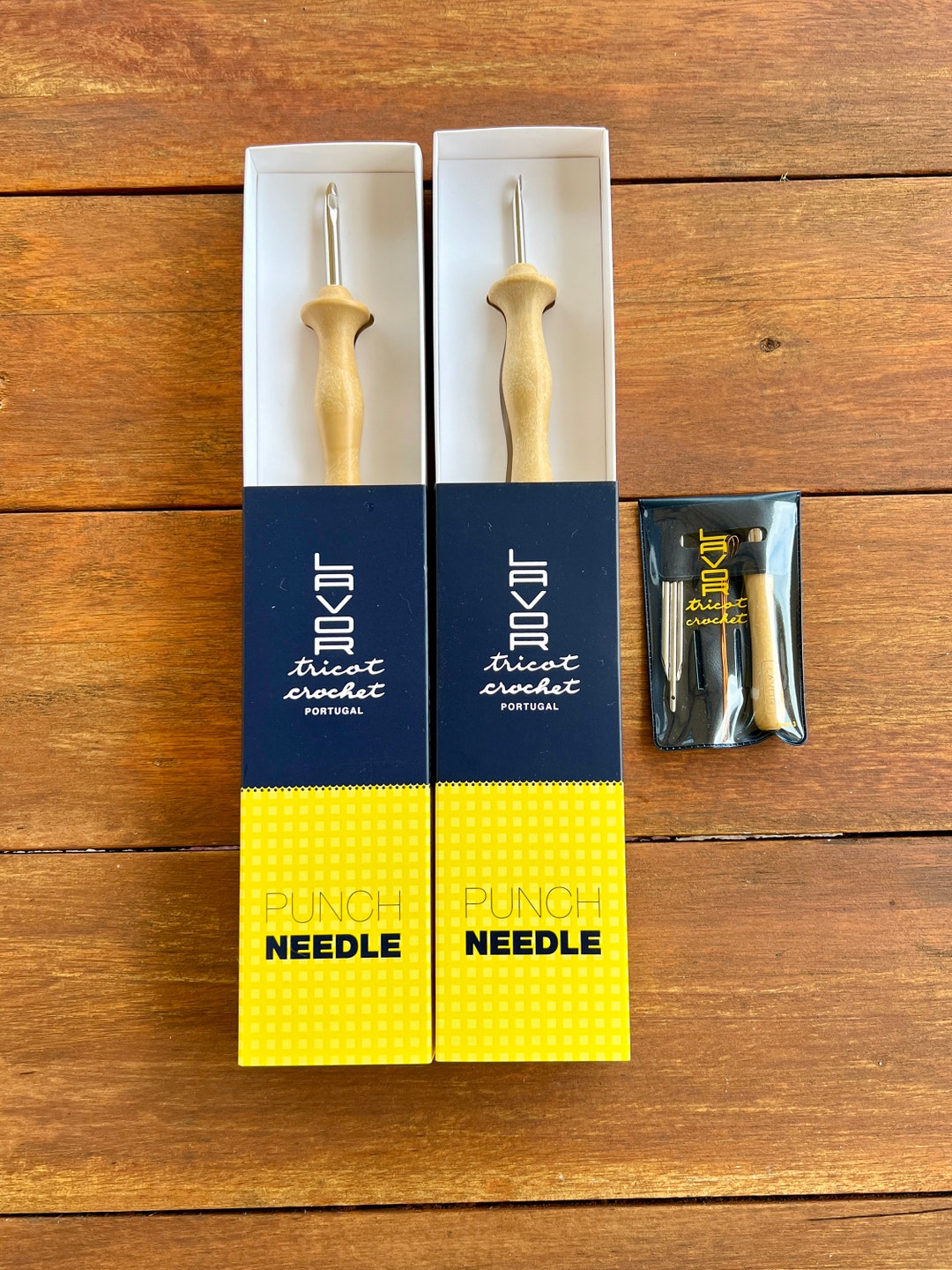 Lavor PUNCH NEEDLE SET - Ergonomic Handles | Five Needle Sizes Total 5. ...