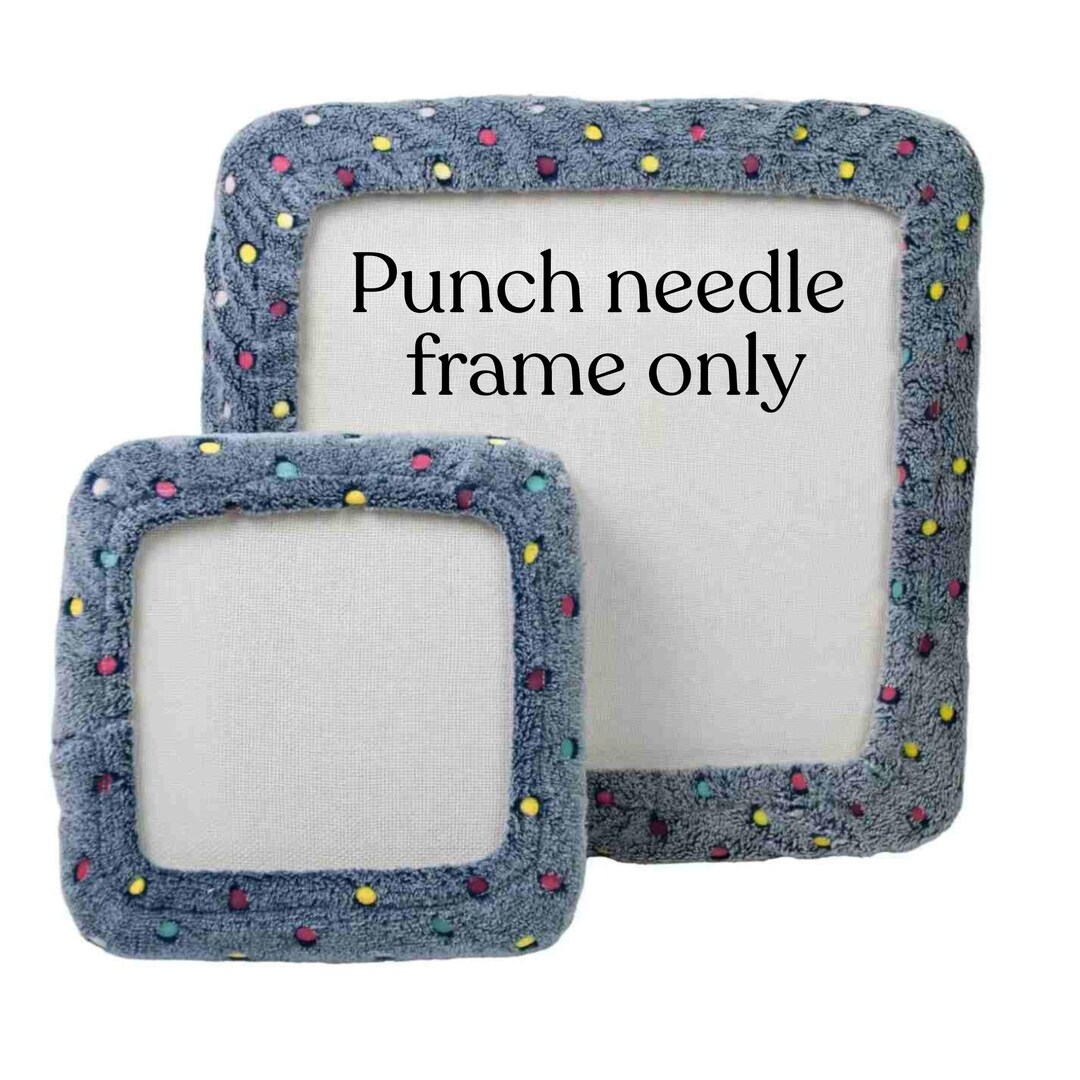 Punch Needle Frame With Gripper Strips | Premium Wood No Slip Punch ...
