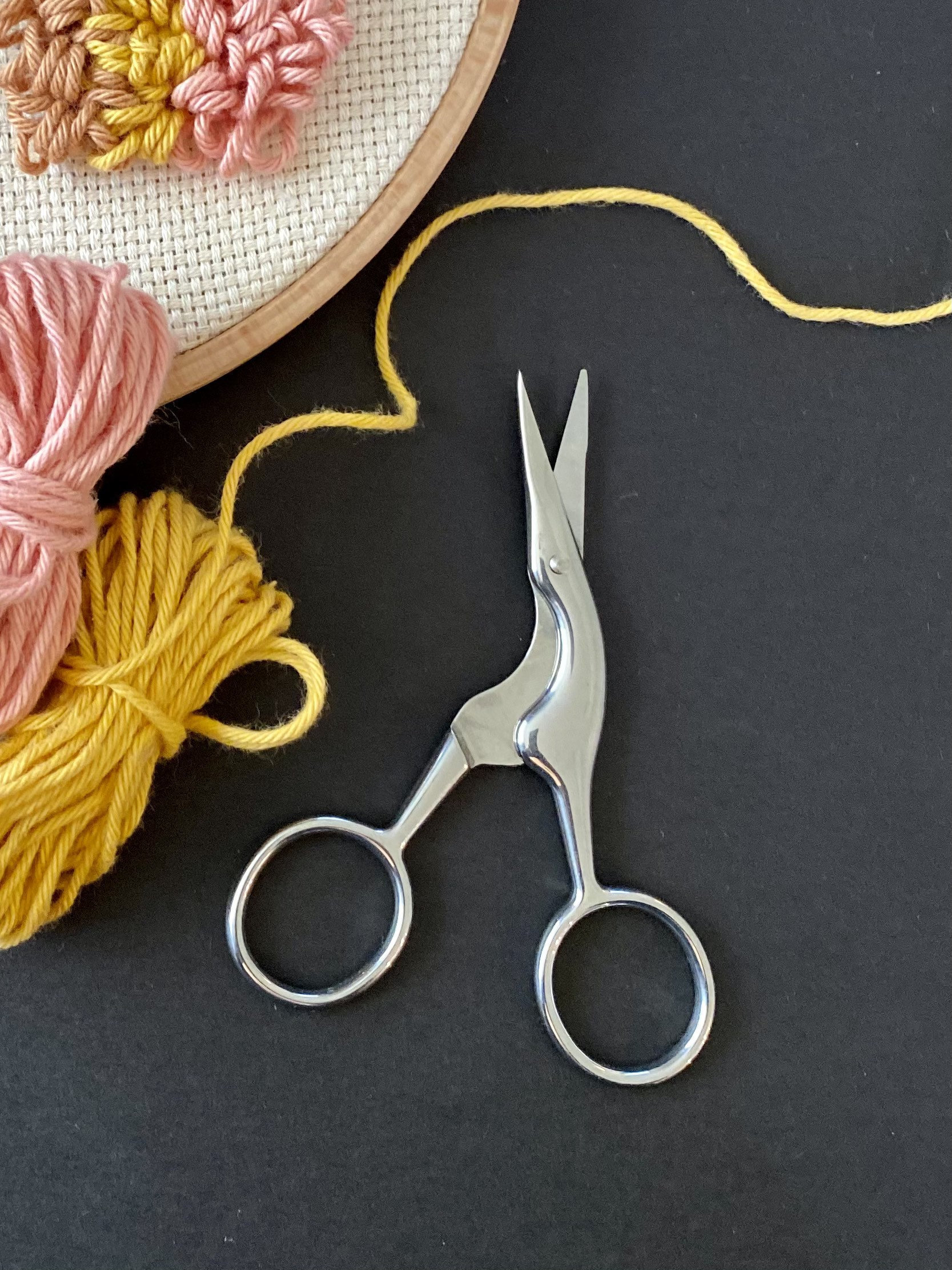 Stork Crane Embroidery Scissors, Cross Stitch, Sewing Thread Snips ...