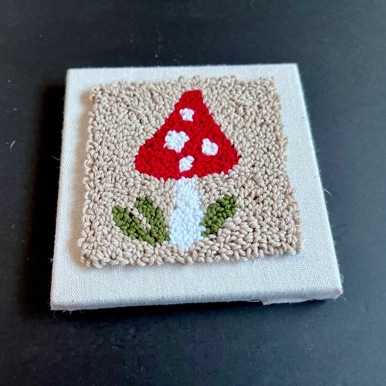Mini Mushroom Needle Punch Kit BEGINNER Craft Kit Woodland - Etsy