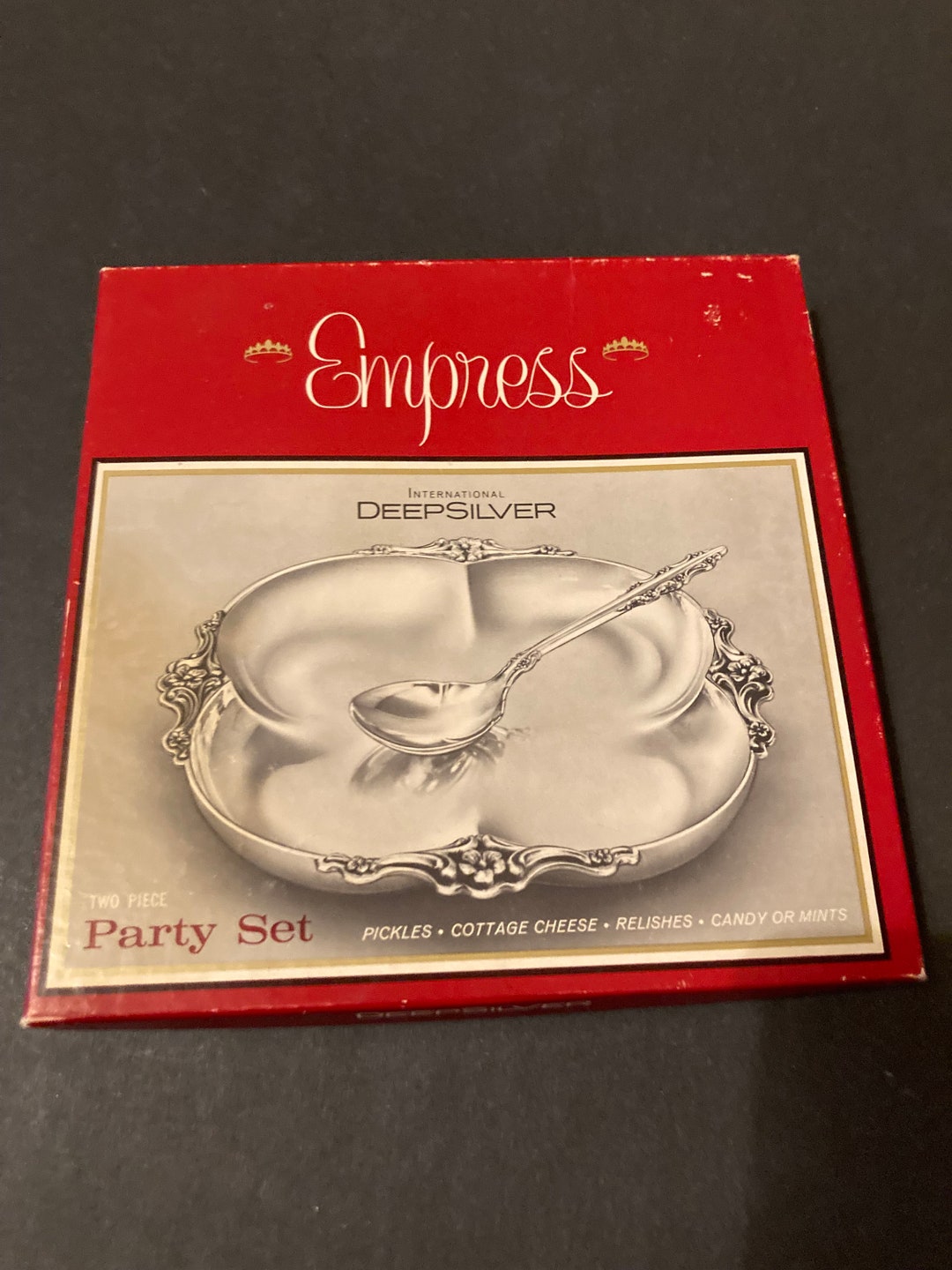 Empress Silver Plated 2 Piece Set - Etsy