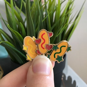 Cute Corn Dog Enamel Pin - Etsy