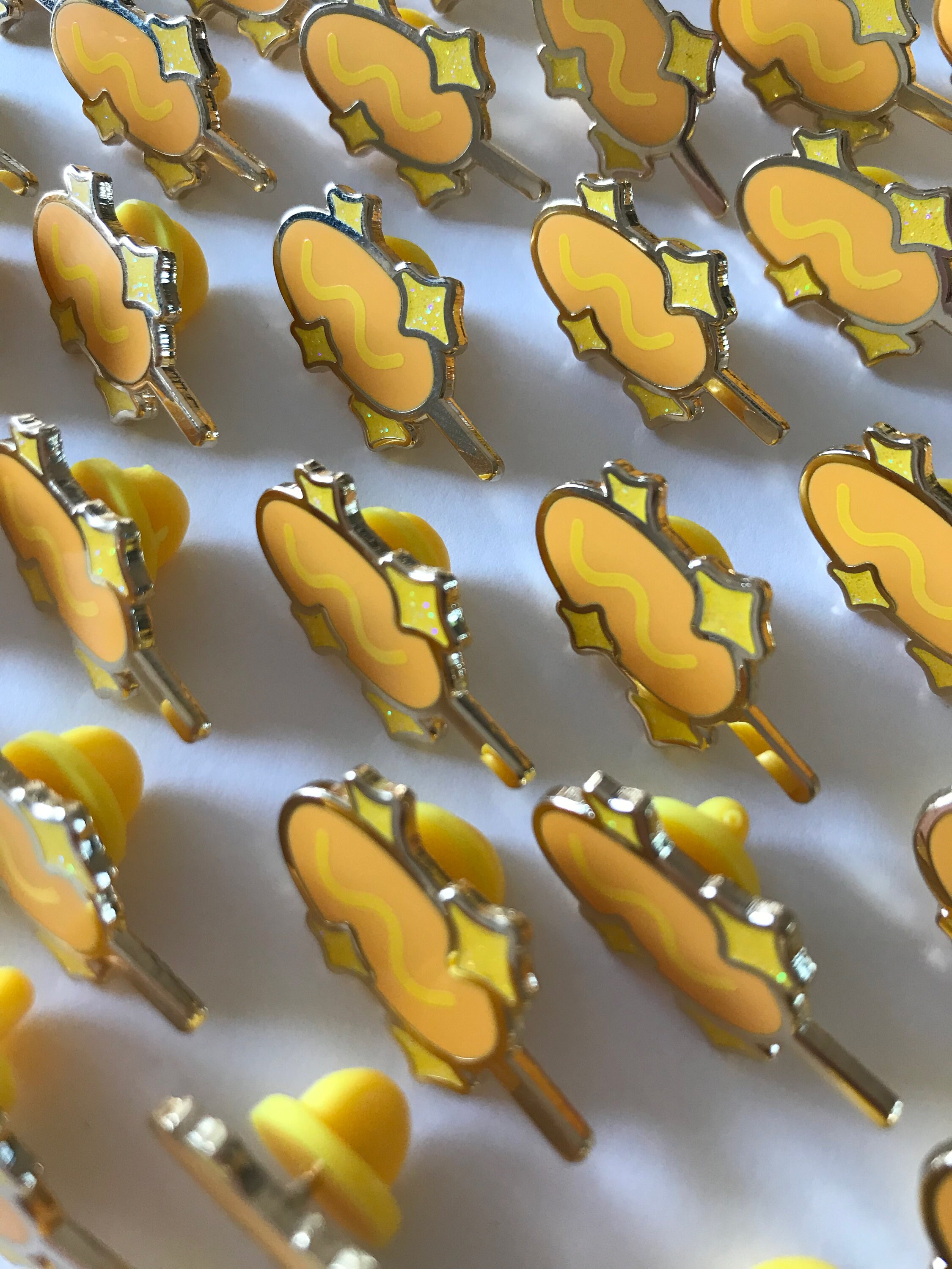 Cute Corn Dog Enamel Pin - Etsy