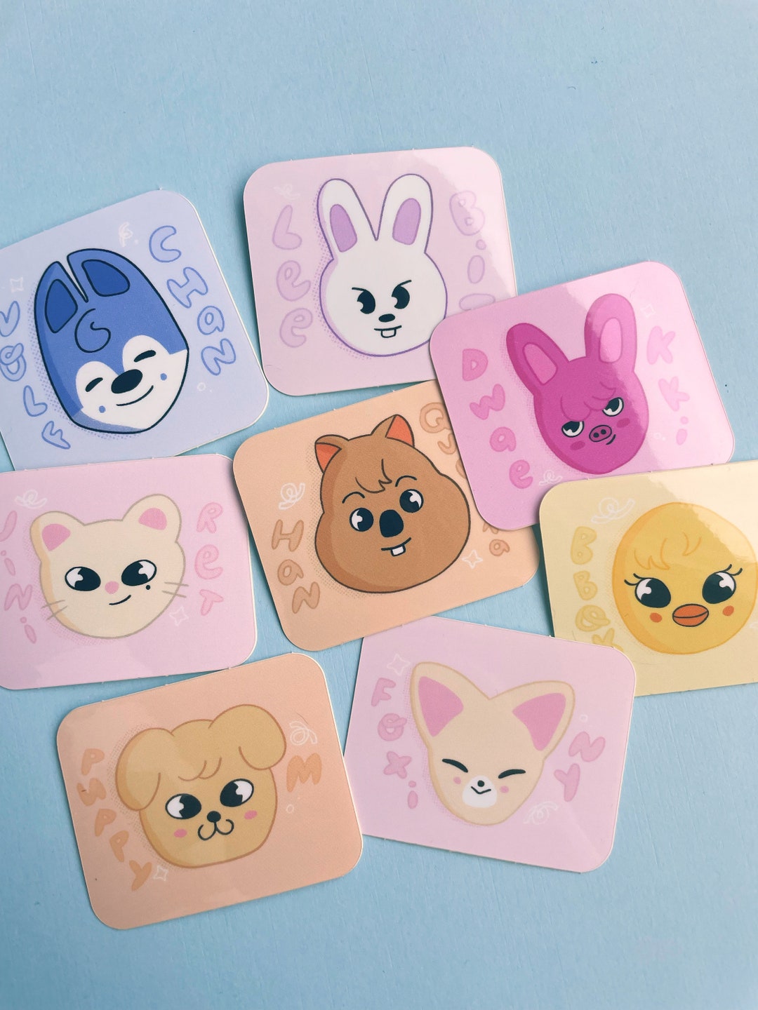 Mini Cute Animals Stickers SKZ Inspired Seoul Tangerines Collection - Etsy