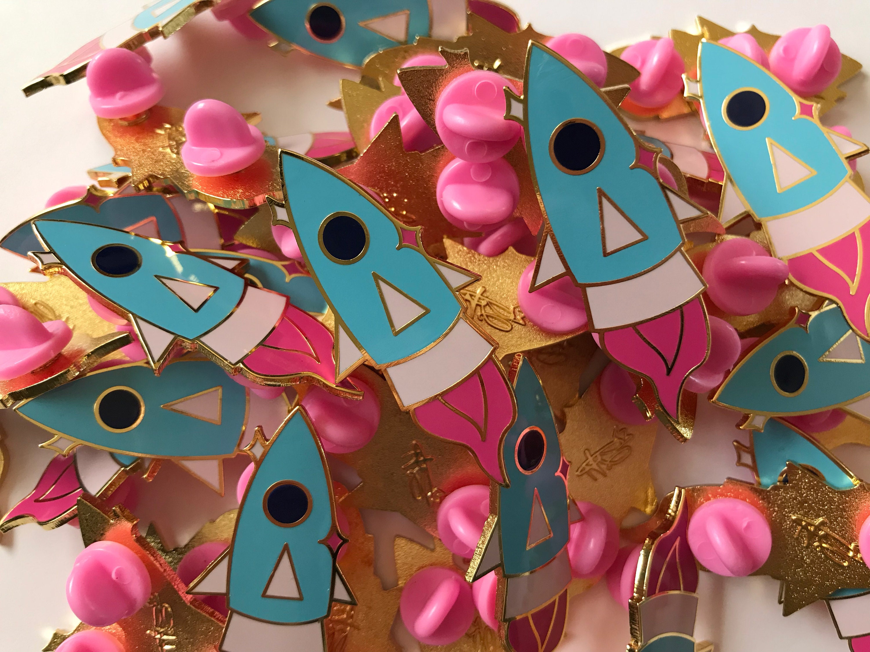 Space Rocket Launch Space Enamel Pin - Etsy