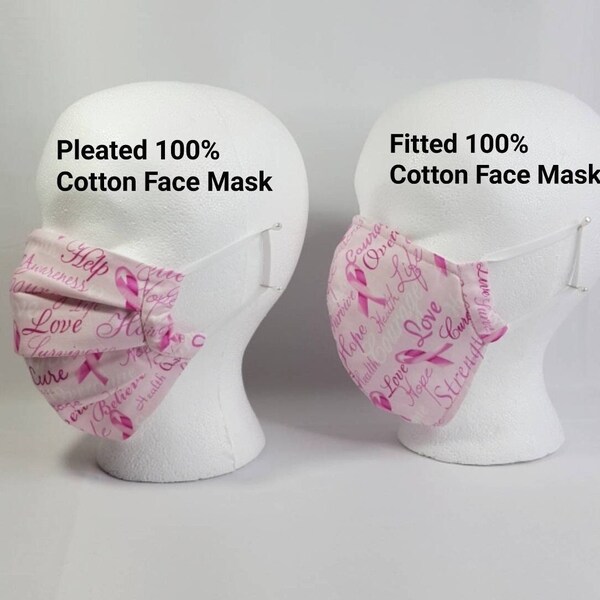Breast Cancer Mask - Etsy