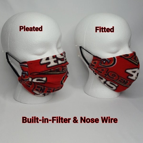 San Francisco 49ers Face Mask - Etsy