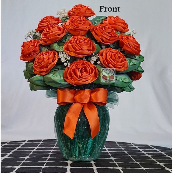 Satin Ribbon Roses - Etsy