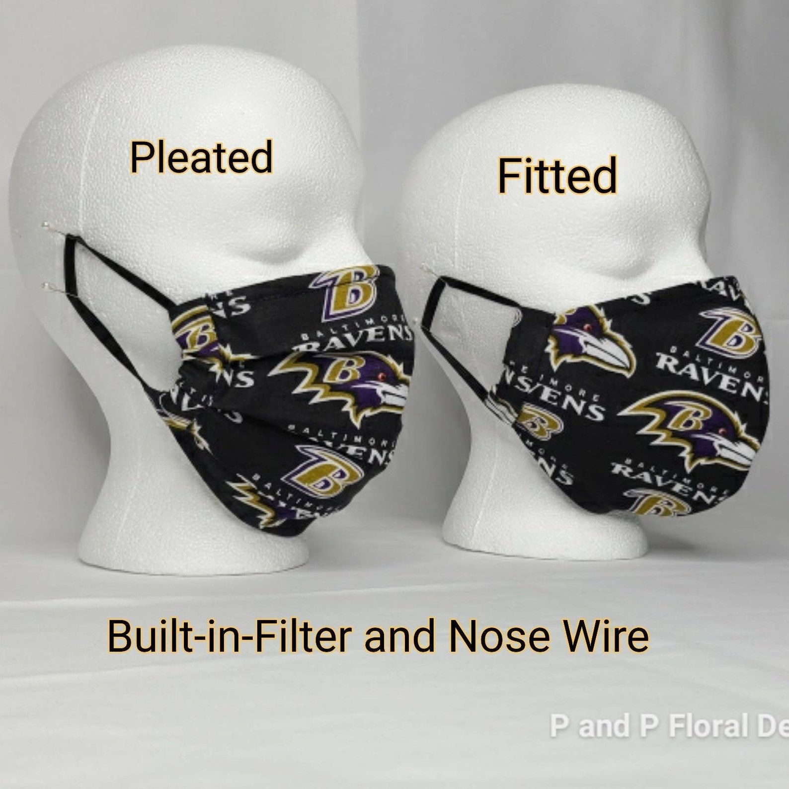 Baltimore Ravens Face Masks, Ravens NFL Face Masks, Ravens Cotton Face ...