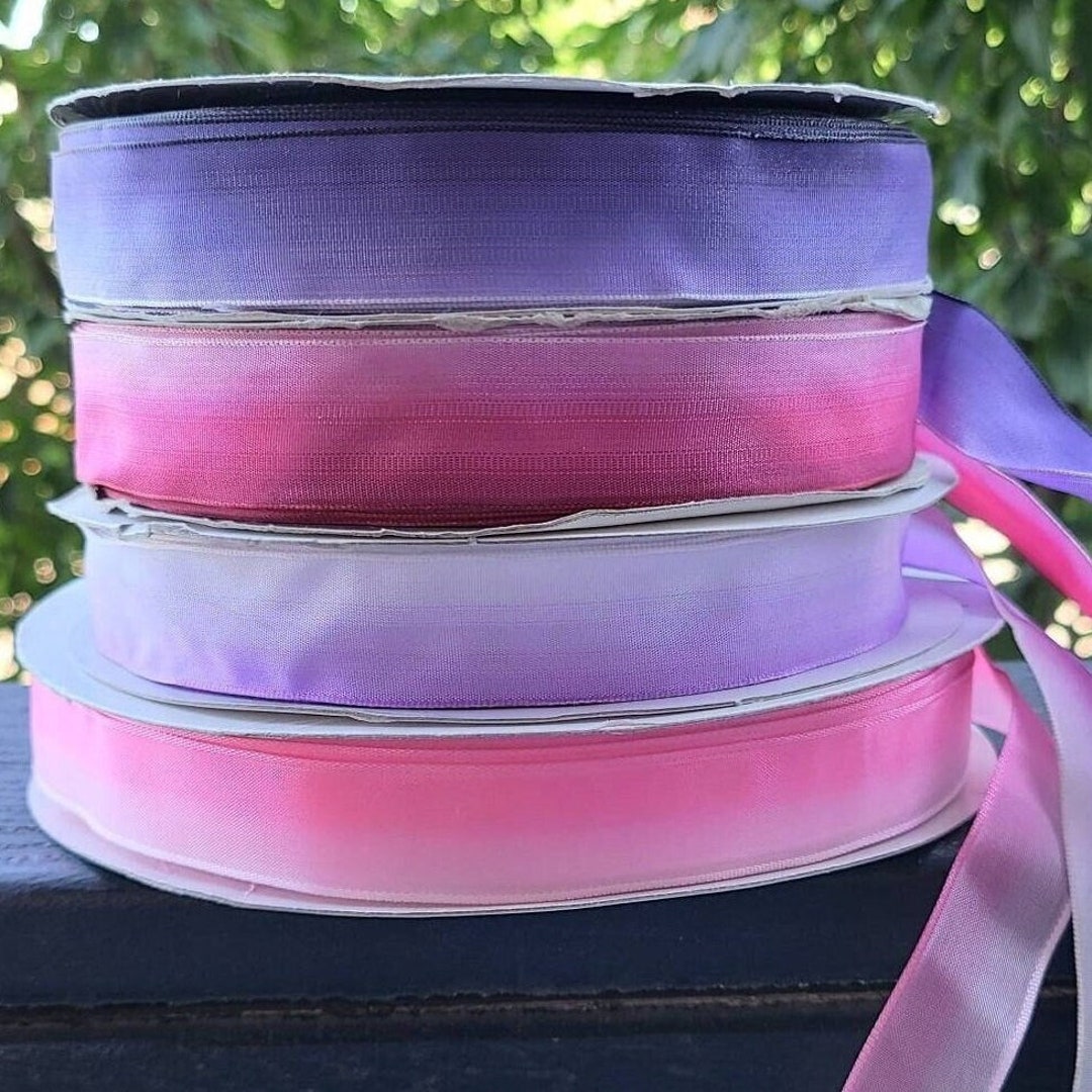 French Wired Ombre Ribbon, 7/8" Wide, 4 Assorted Colors, Sold by YARD ...