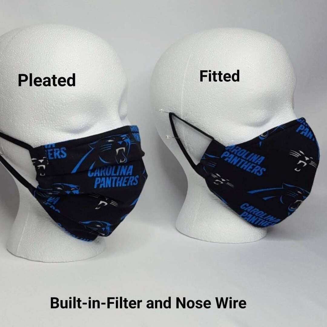 Carolina Panthers Face Masks, Panthers Face Masks, Panthers Cotton Face ...
