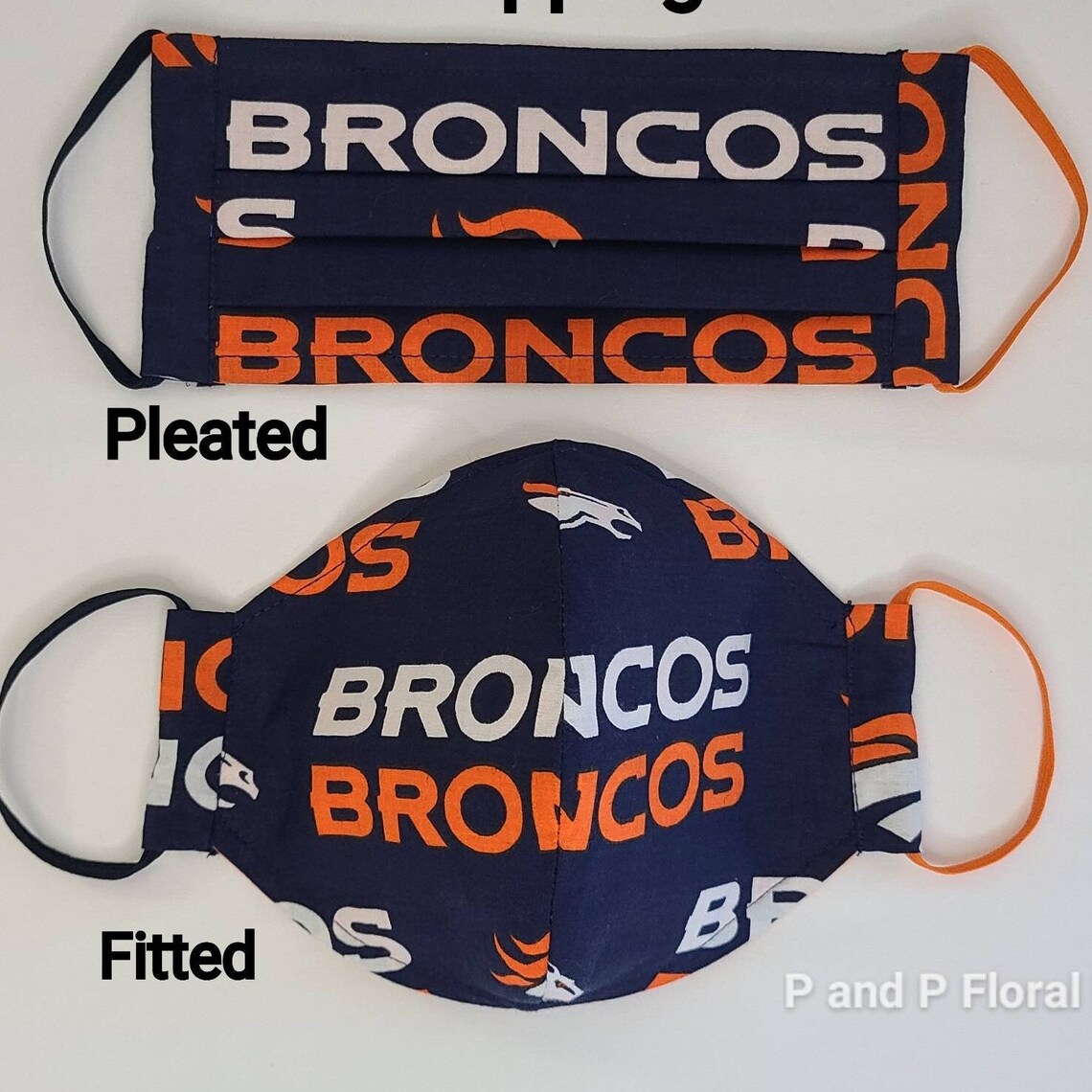 Denver Bronco Face Mask Bronco Face Mask Bronco Cotton Face - Etsy