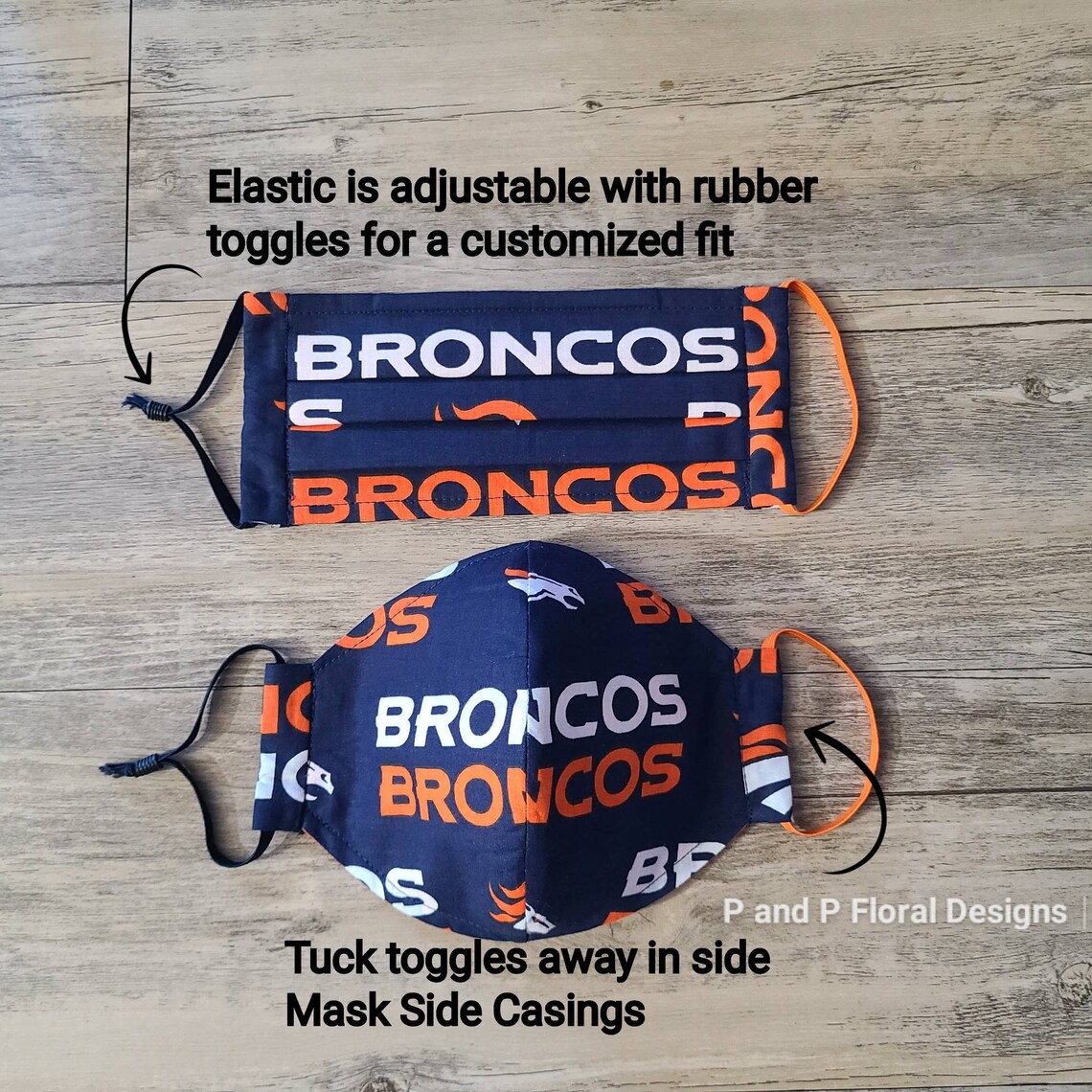 Denver Bronco Face Mask Bronco Face Mask Bronco Cotton Face | Etsy