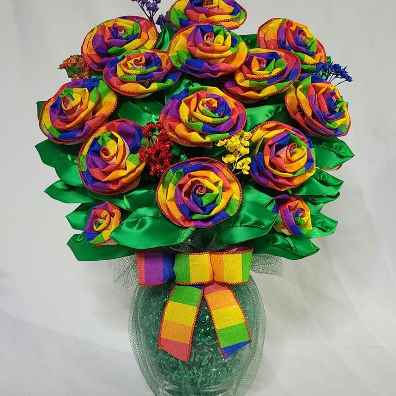 Rainbow Bouquet - Etsy