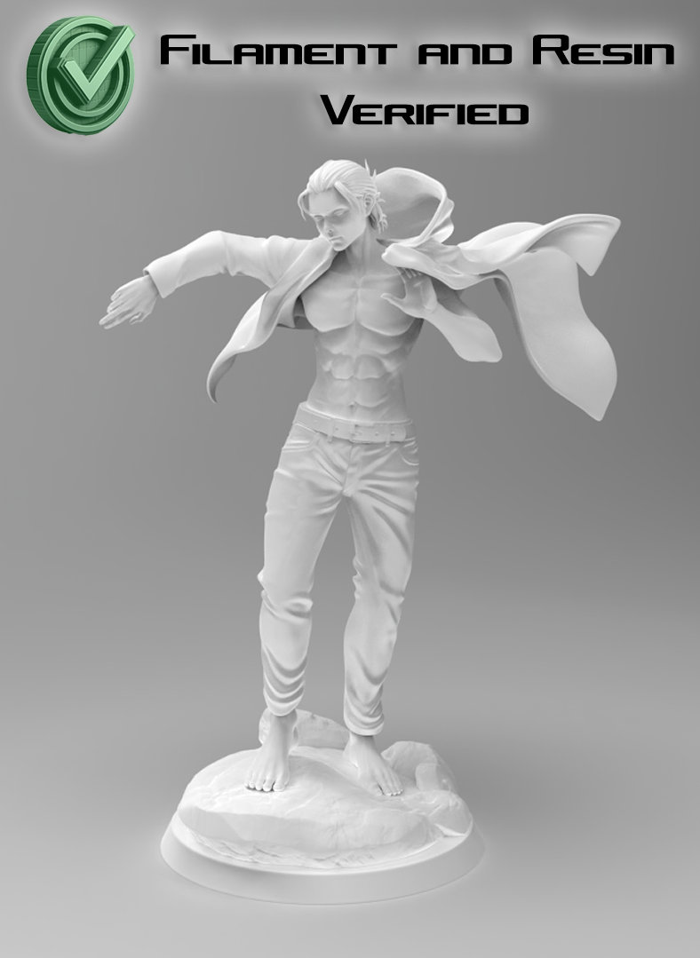 Eren AOT Anime & Manga 3D Printable Model Only - Etsy