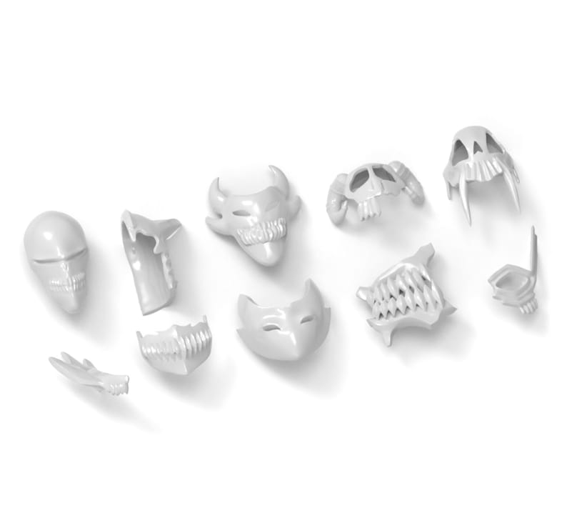 10 Arrancar Hollow Masks Pack - Anime & Manga - 3D Printable Model Only ...