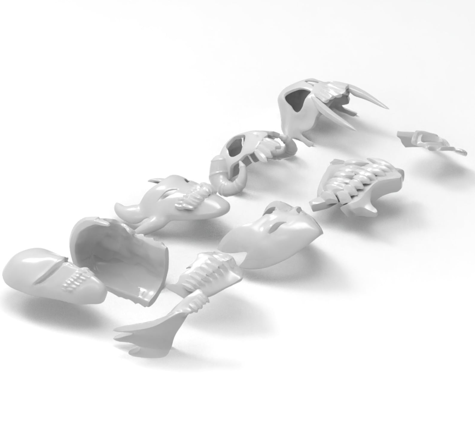 10 Arrancar Hollow Masks Pack - Anime & Manga - 3D Printable Model Only ...