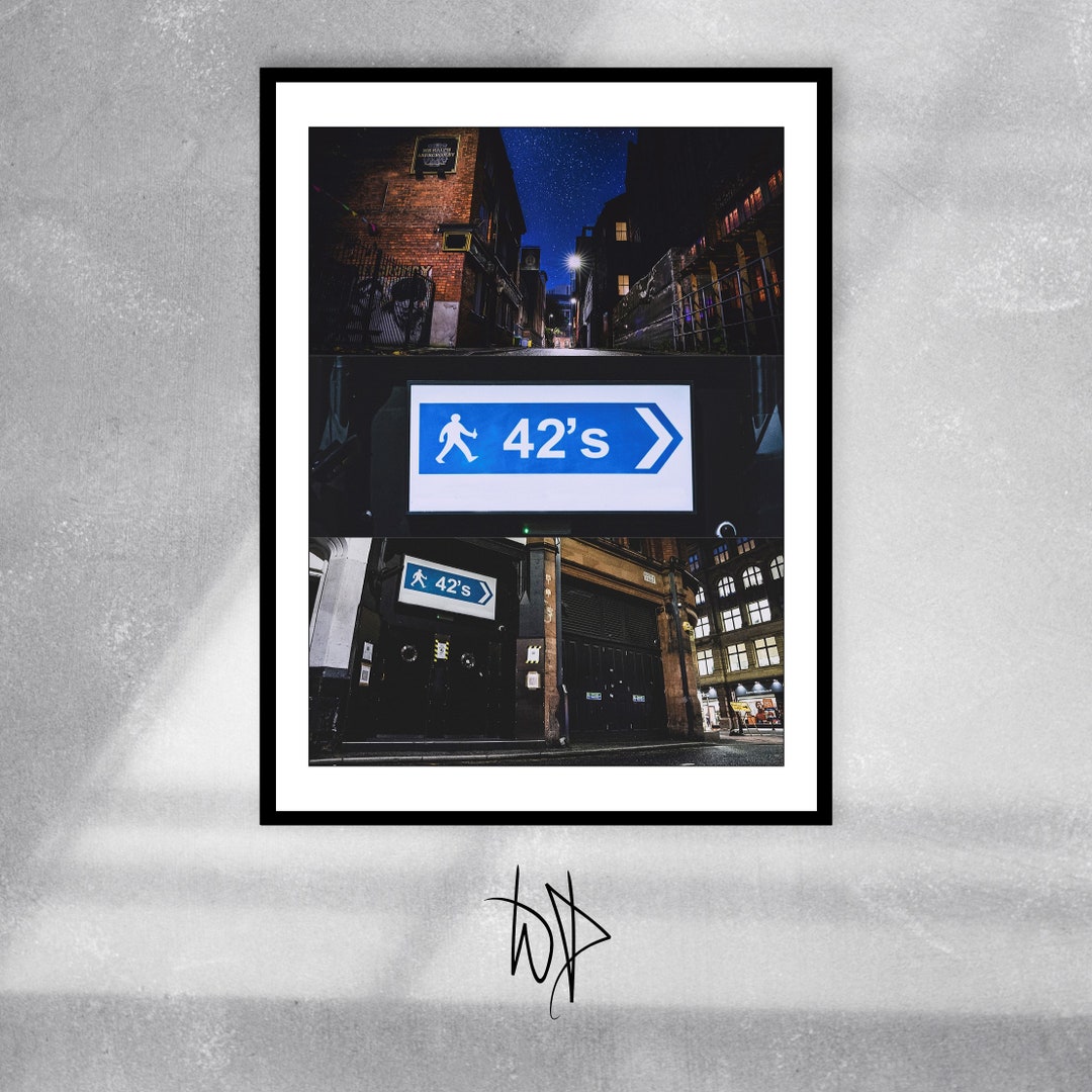 42s Manchester Original High Quality Print - Etsy