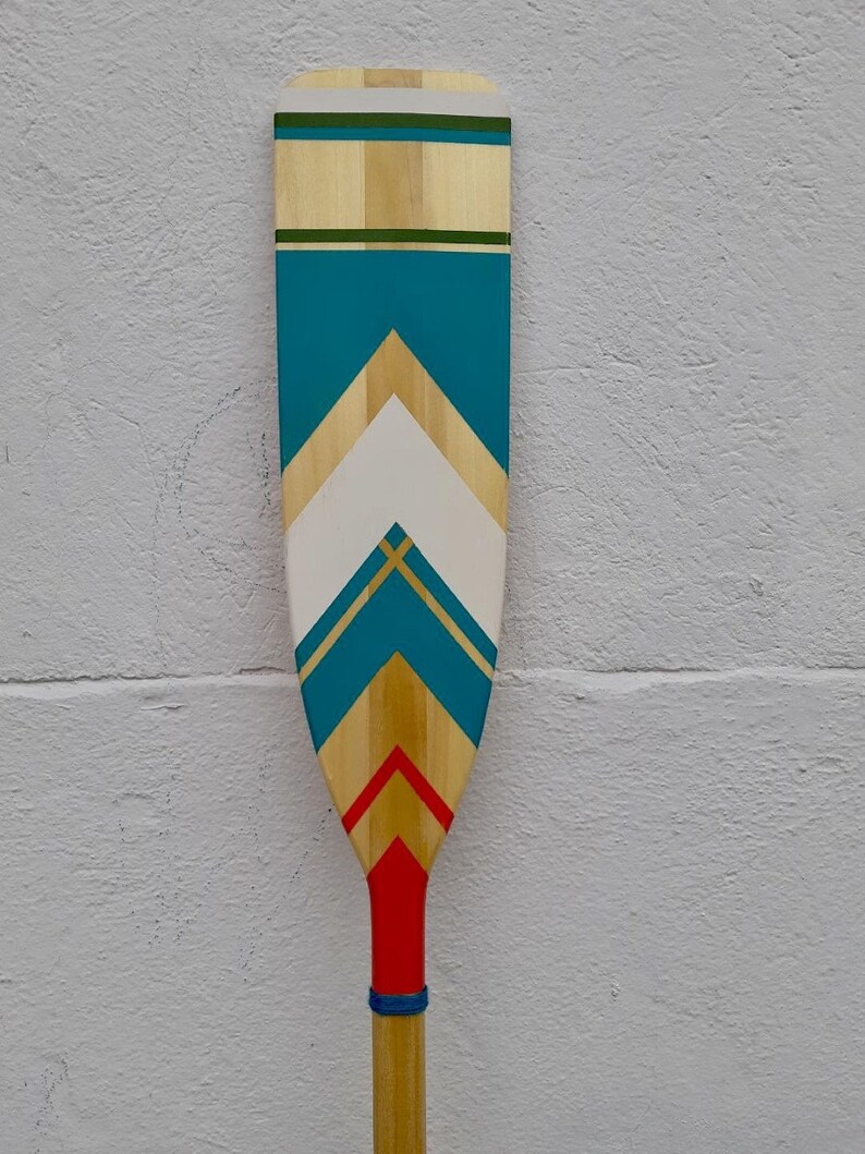 Hand Painted Oar Chevron Design Home Decor Ideas - Etsy