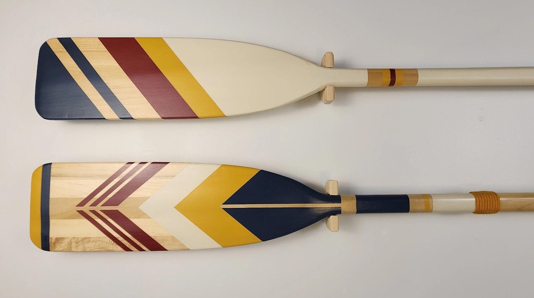 Hand-painted Decorative Oar: Coastal Cottage Wall Art (48/58 Inch) - Etsy