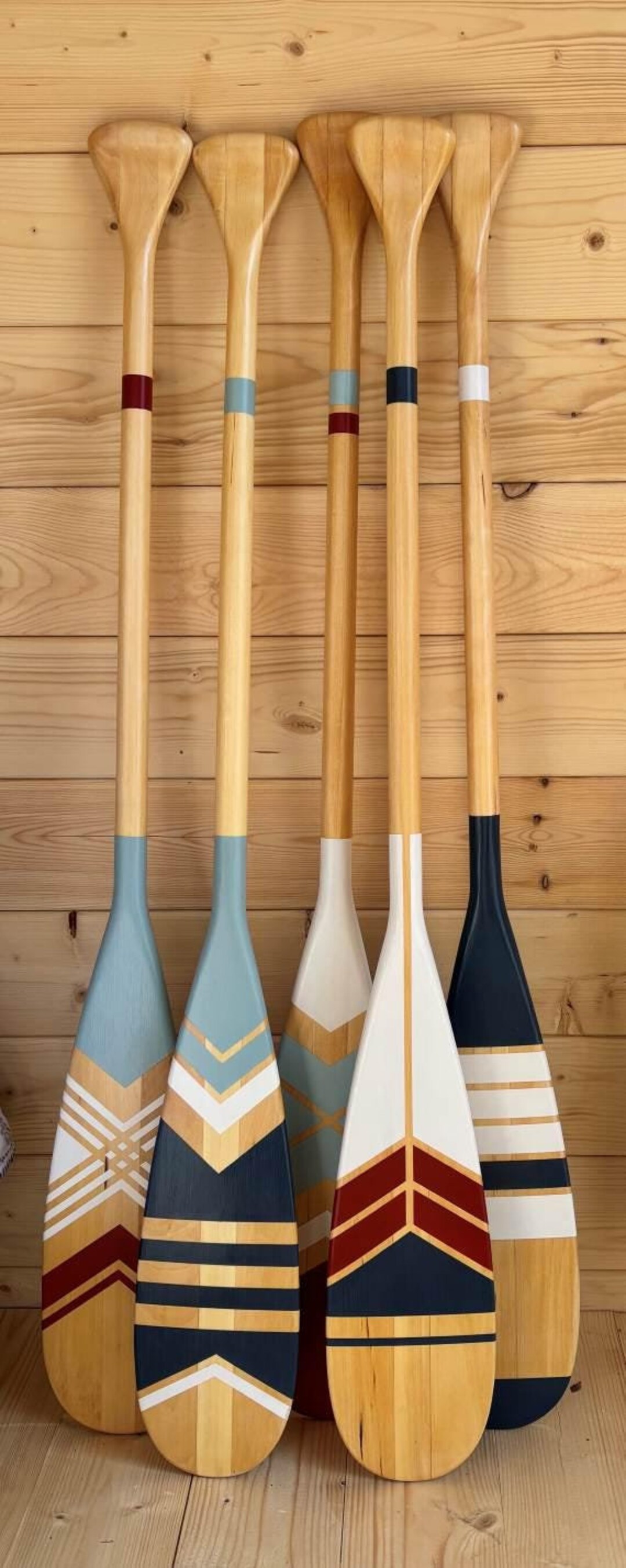 Bunkie Collection, Blue // Hand Painted // Decorative Oars // Wall Art ...