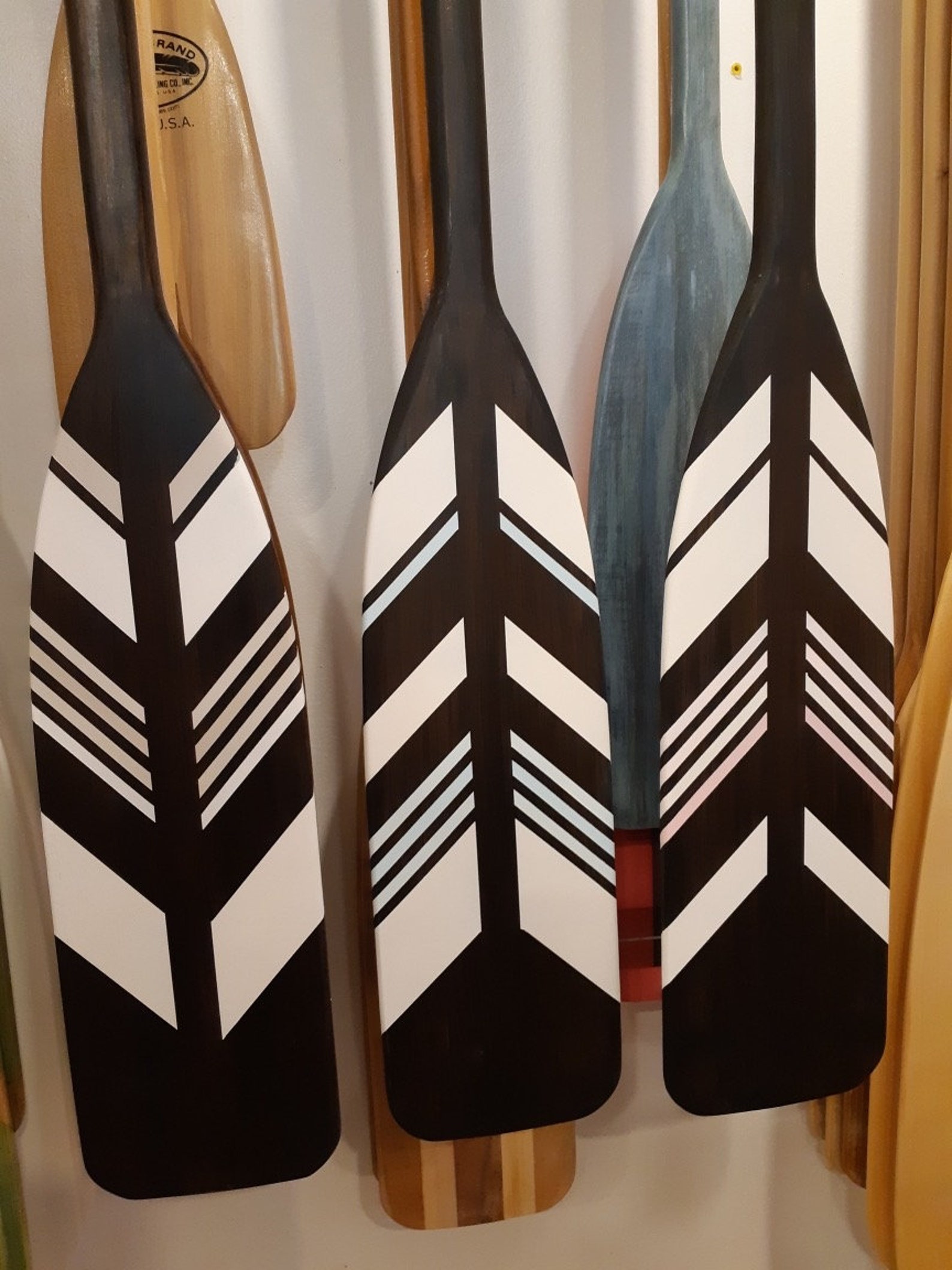Hand Painted Oar Brown Feather Home Decor Ideas - Etsy