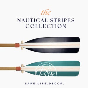 Nautical Hand Painted Paddles, Custom Colours and Design, Home and ...