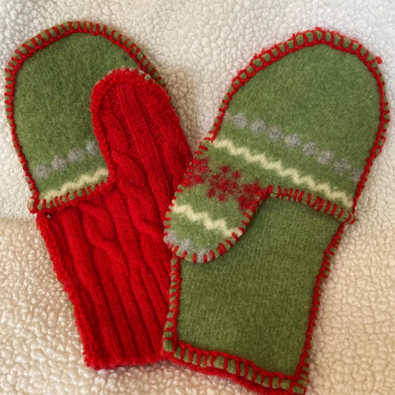 Upcycled Mittens - Etsy
