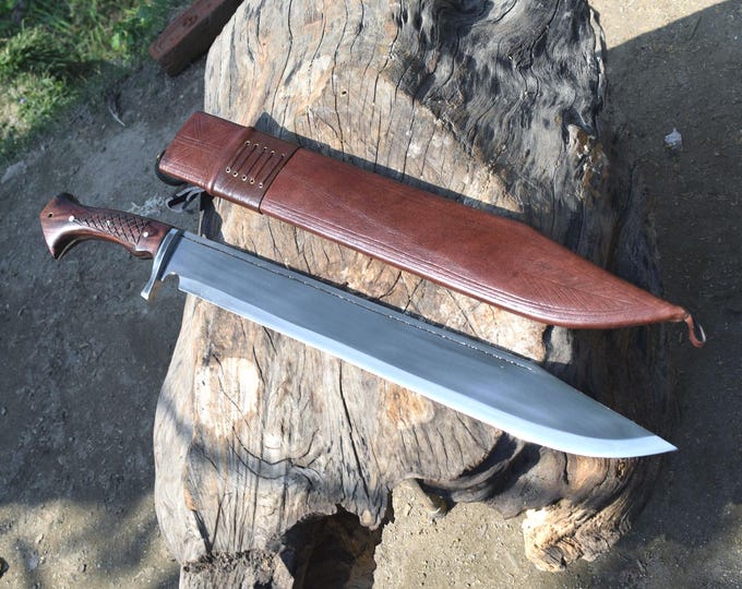 30 Inches Custom Handmade HIGH Carbon Steel Machete Heavy Duty Hunting ...