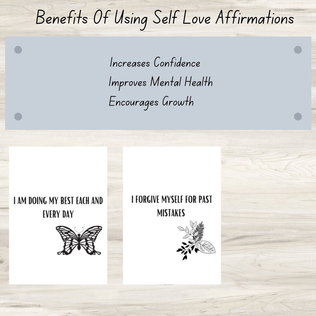 Digital Self Love Affirmation Cards, Digital Affirmation Cards, Mindset ...
