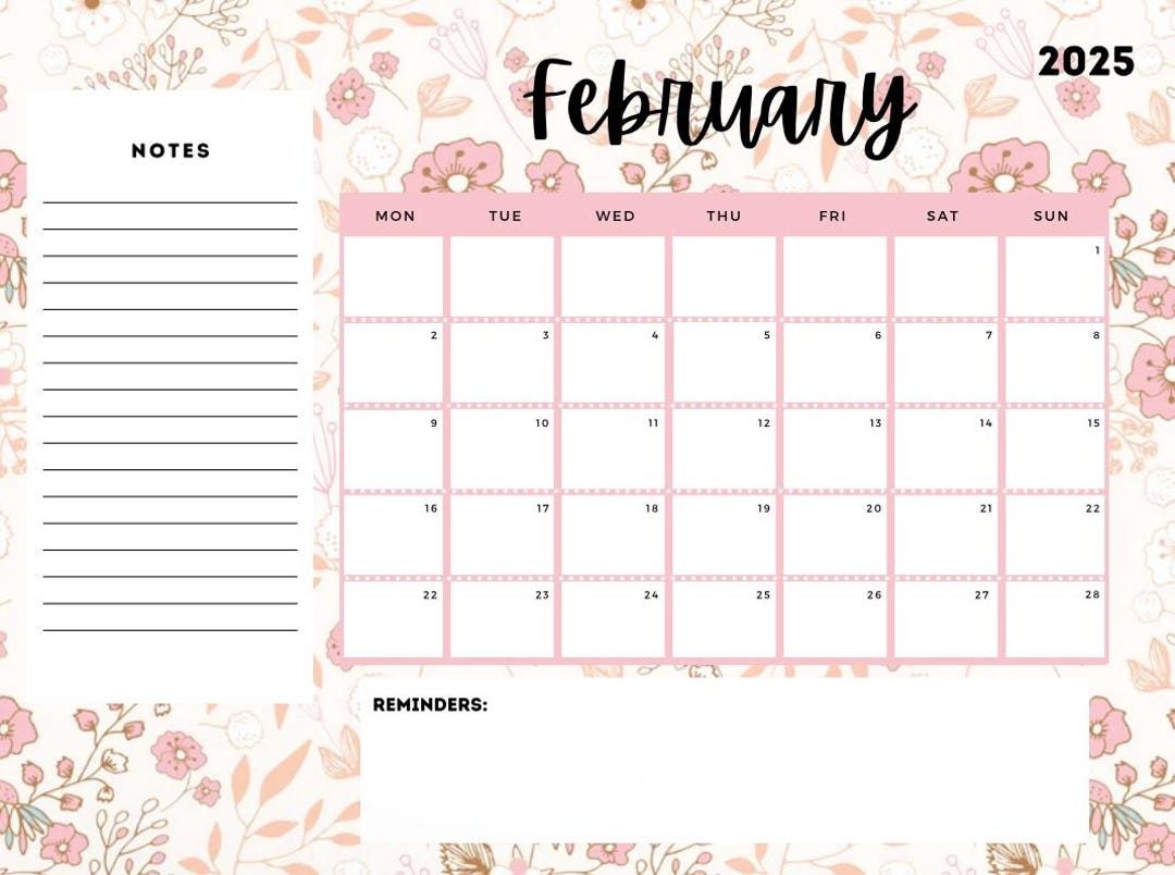 Floral Bohemian Digital Calendar / Planner - Etsy