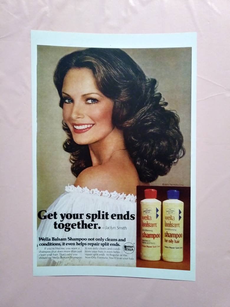 Vintage Jaclyn Smith Poster Wella Balsam Ad Poster - Etsy