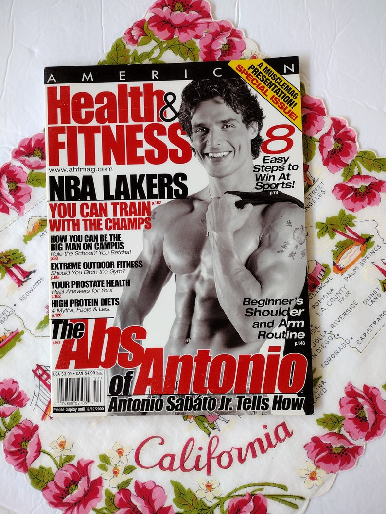 Vintage Health & Fitness Magazine 2000 Bodybuilding Magazine Antonio ...