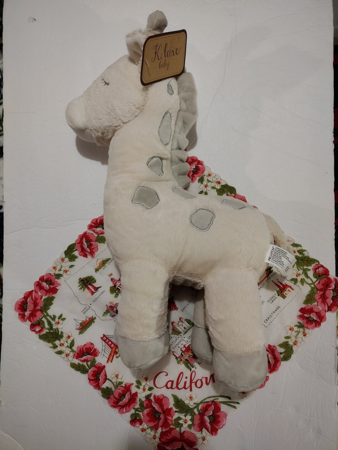 Vintage Stuffed Giraffe Rattle HTF Mint Plush Giraffe Baby Rattle - Etsy