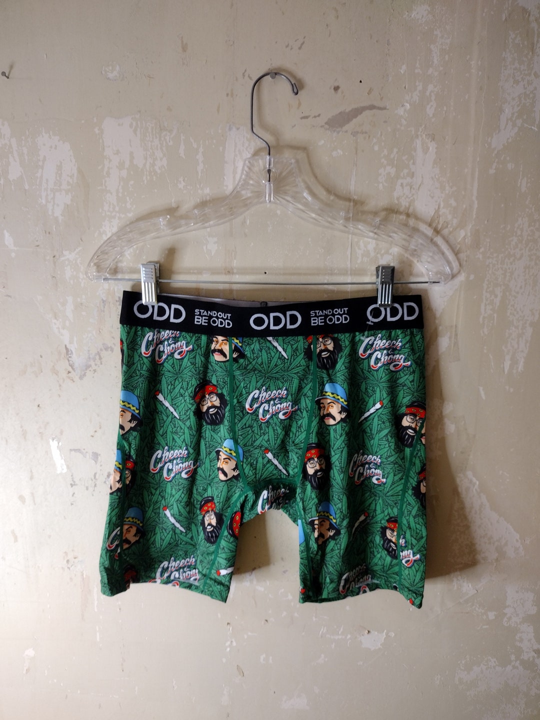 Men's Cheech and Chong Boxers Large Boxer Briefs 420 Boxers Green ...