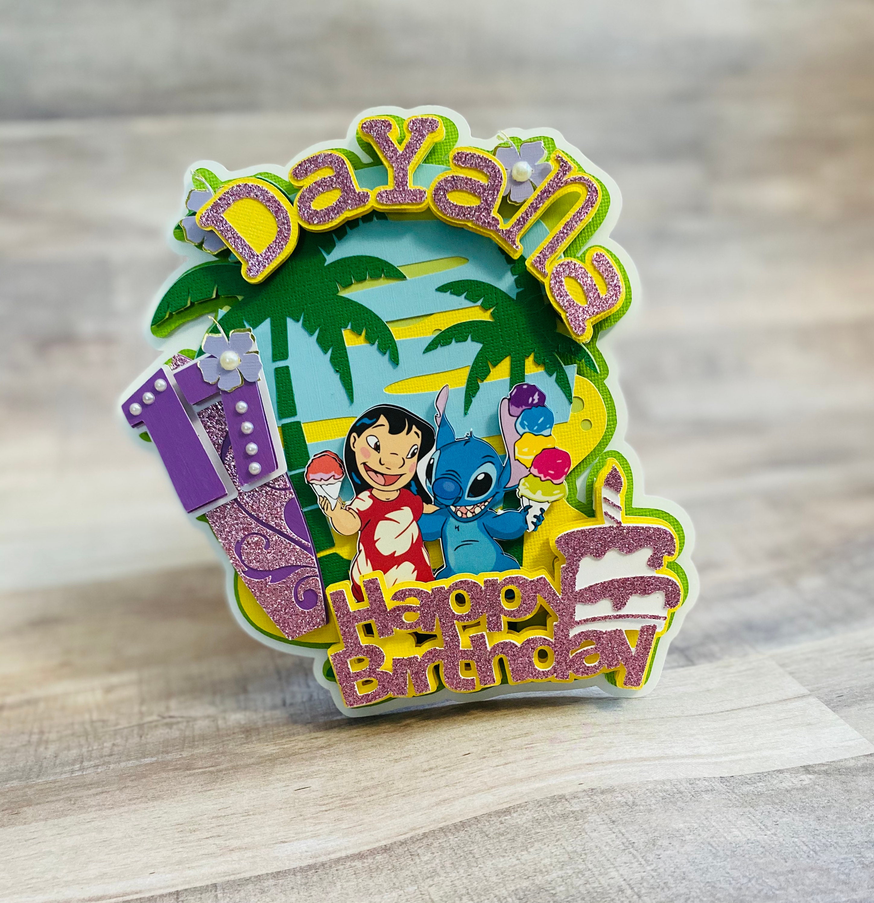 Lilo and Stitch Cake Topper Lilo Cake Topper Stitch Cake - Etsy