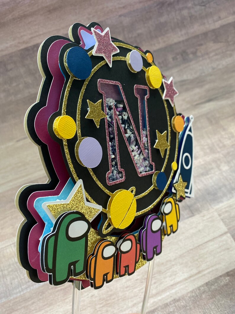 Among Us Inspired Cake Topper Among Us Cake Topper Among Us - Etsy