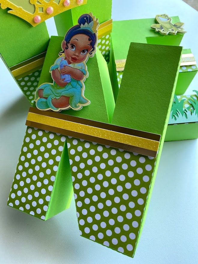 Princess Tiana Inspired 3D Letters Princess Tiana 1st - Etsy