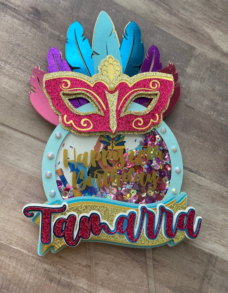 Carnaval Cake Topper Carnaval Birthdays Carnival Birthday - Etsy