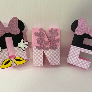 Minnie Mouse ONE Letters, Minnie Mouse 1st Birthday, Bedroom Decor ...