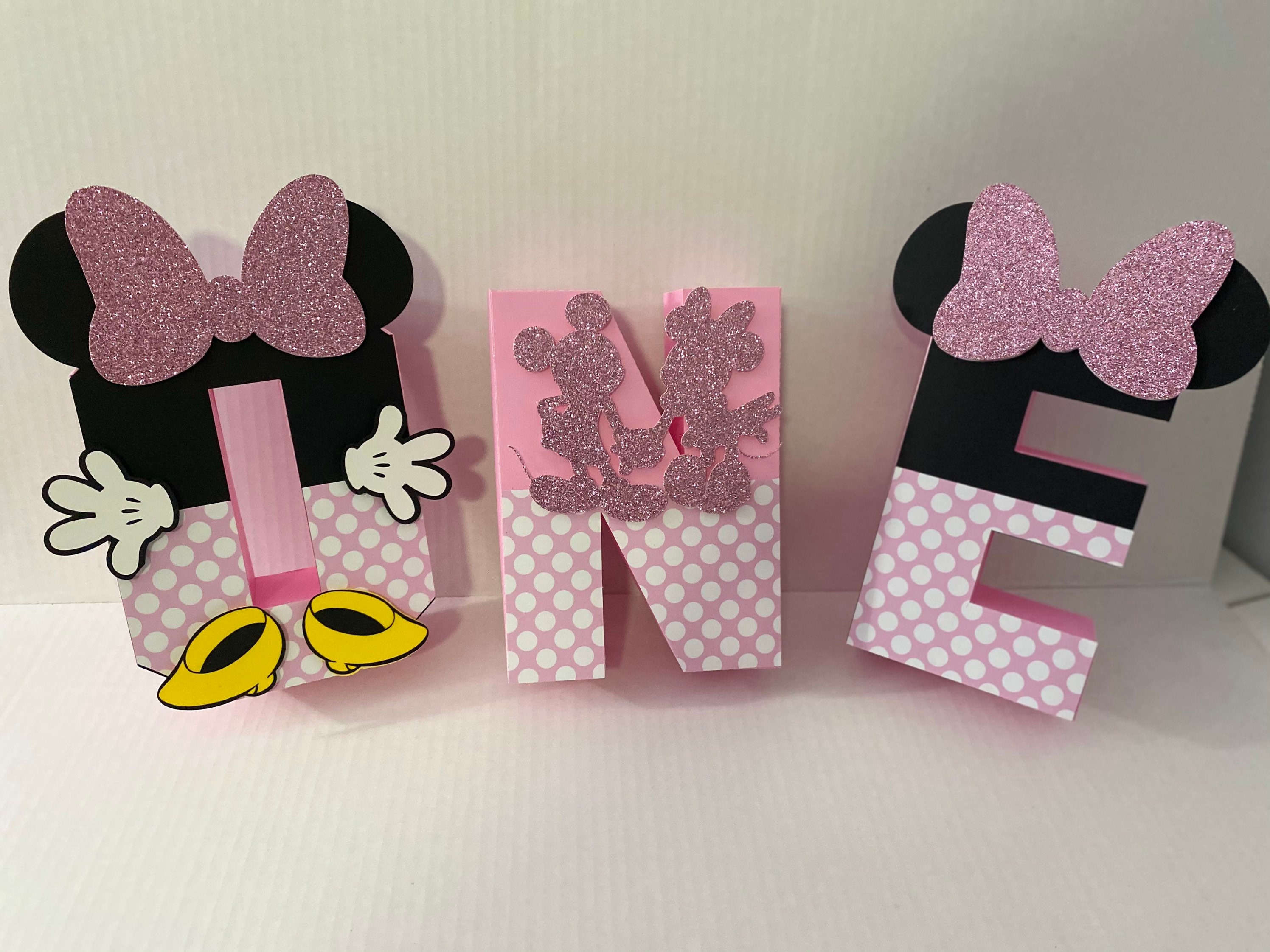 Minnie Mouse ONE Letters, 1st Birthday, Party Decor - Etsy