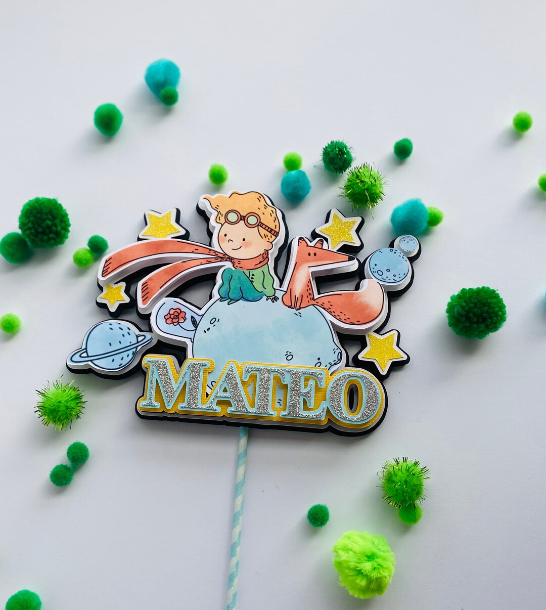 Little Prince Cake Topper, Handmade Party Decor - Etsy