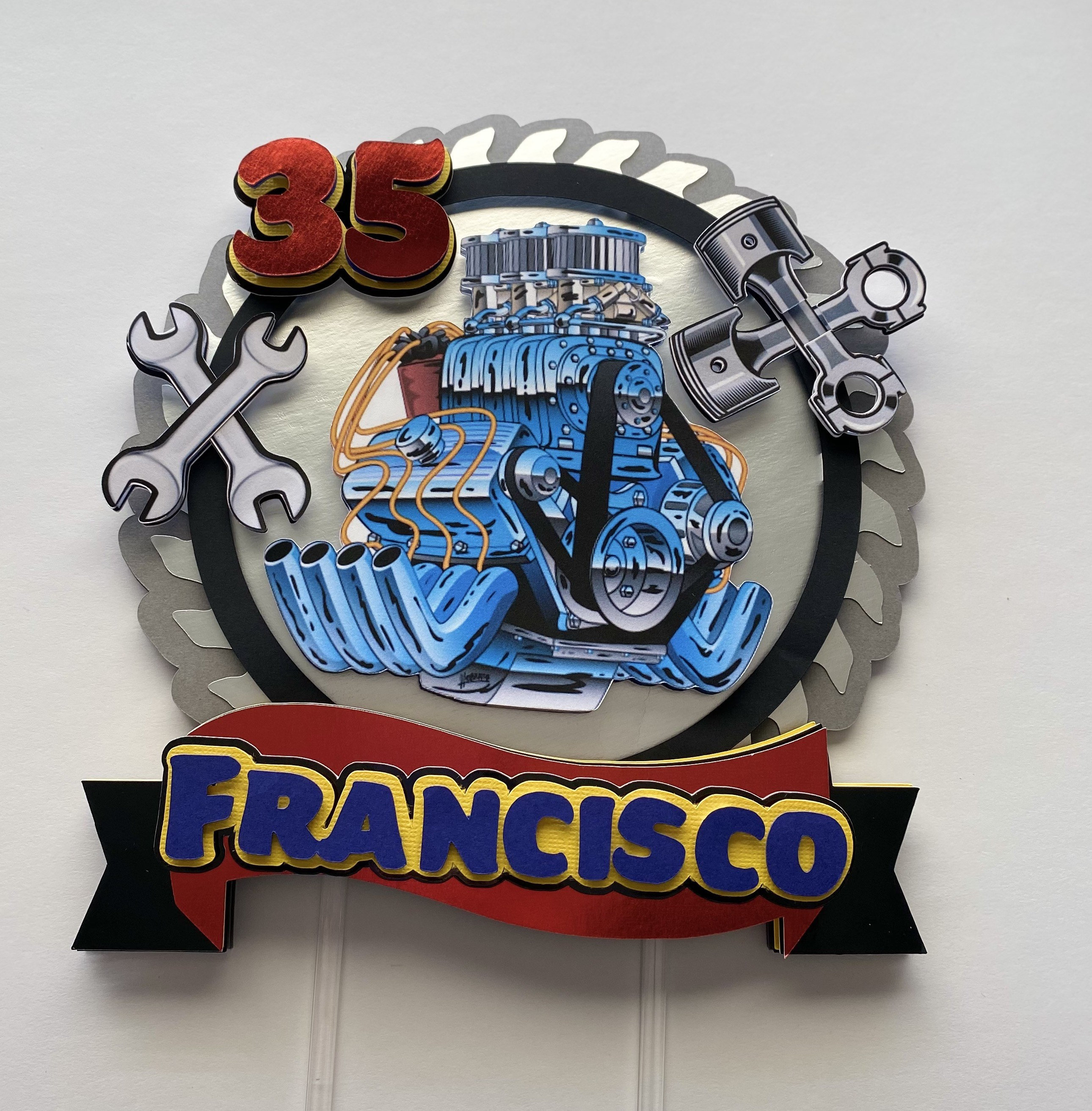 Mechanic Caketopper, Caketopper - Etsy