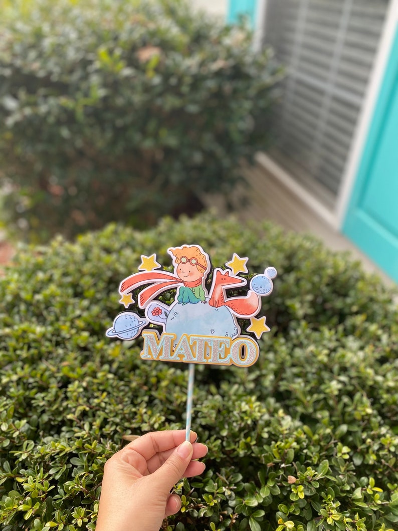 Little Prince Cake Topper, Handmade Party Decor - Etsy